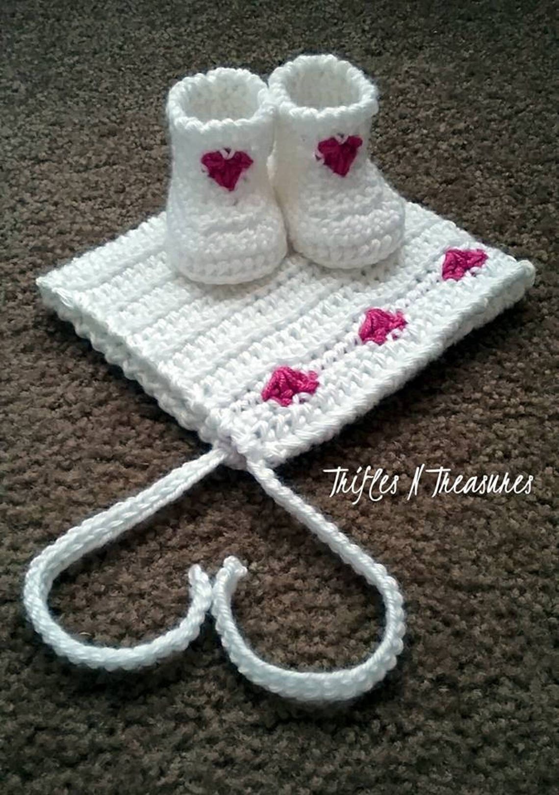 Sweetheart Set Crochet Patternpdf Download - Etsy