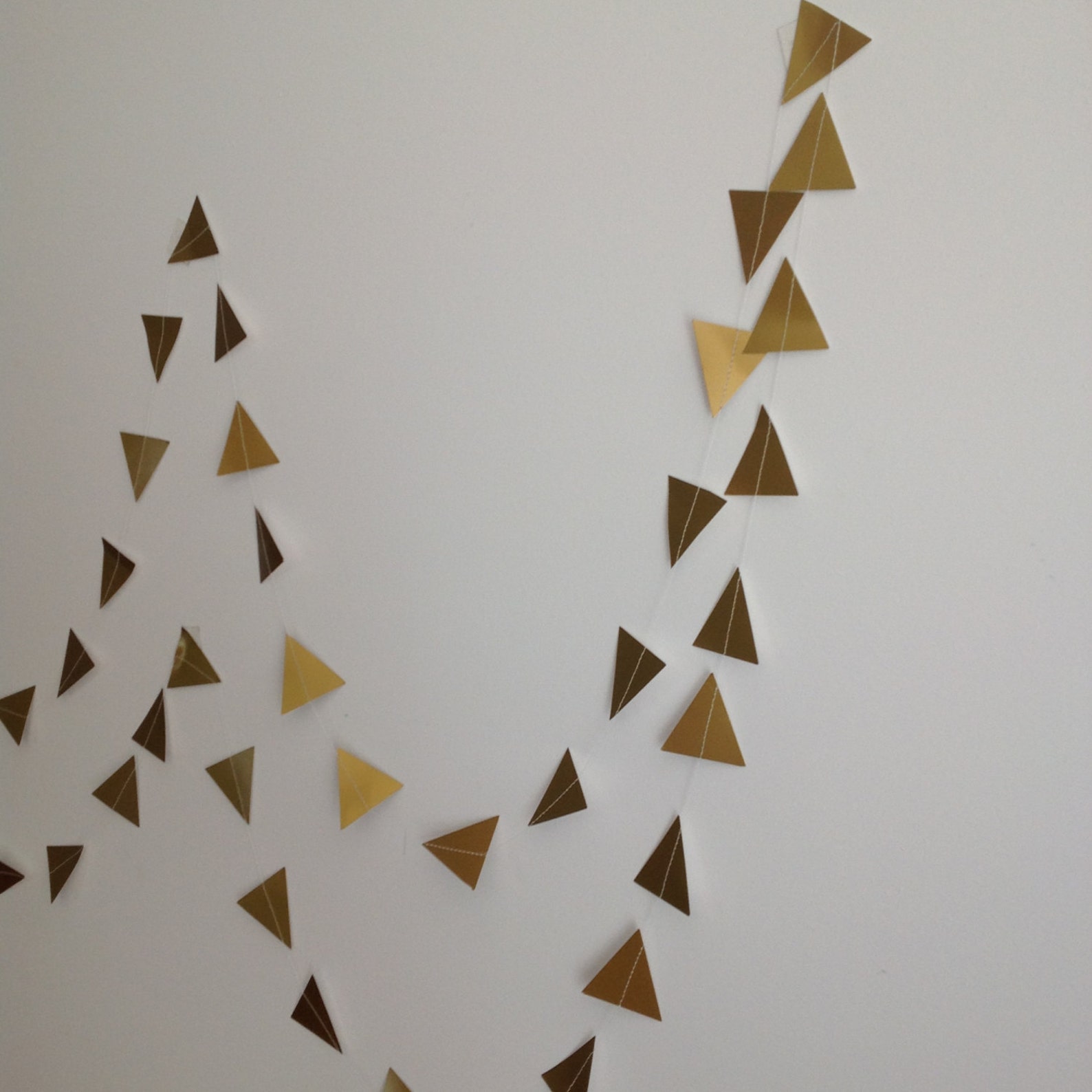 Garland Triangle Gold, Wedding Garland, Paper Garland. - Etsy