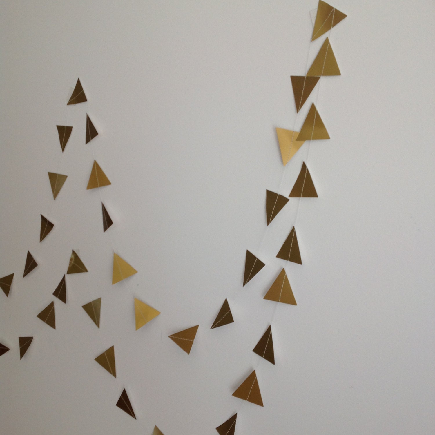 Garland Triangle Gold, Wedding Garland, Paper Garland. - Etsy