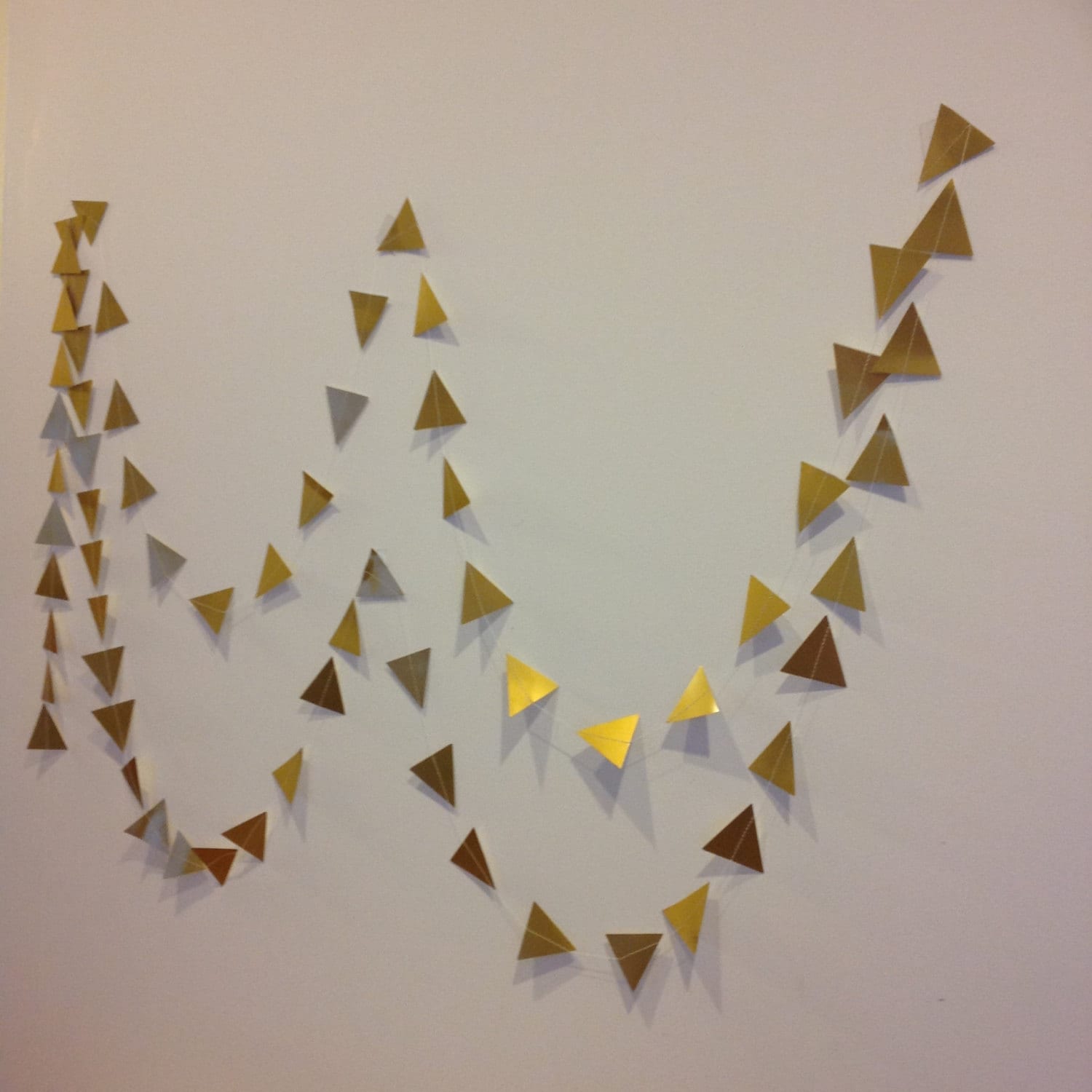 Garland Triangle Gold, Wedding Garland, Paper Garland. - Etsy