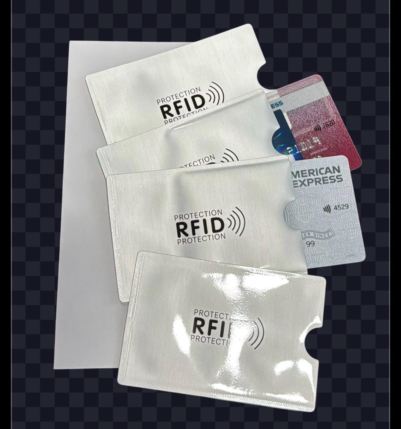 RFID Blocking Sleeves, Credit Card Protector, Set of 4 - Etsy