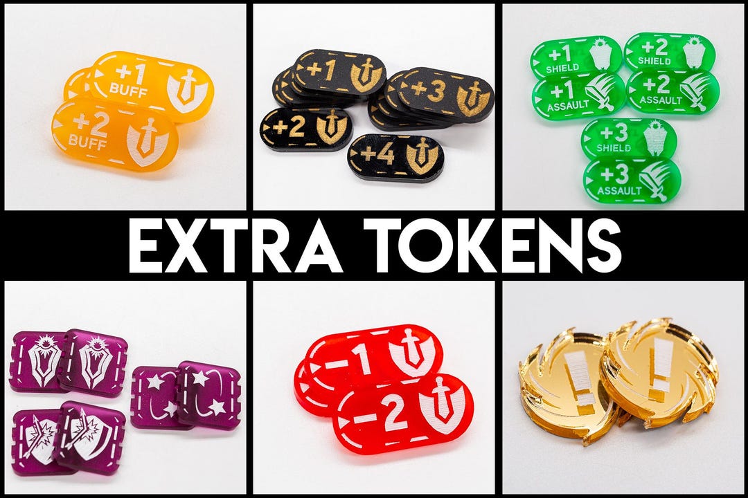 Riftbound TCG | CCG | Compatible Premium Supplementary Acrylic Token ...