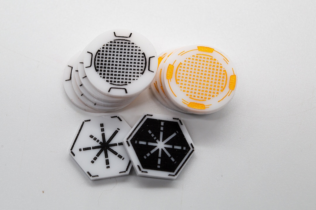 Acrylic Priority and Objective Token Set - SW Shatterpoint Compatible ...