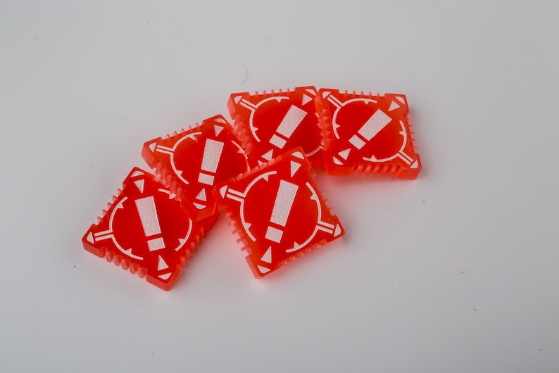 Acrylic Token Set Frosted Stress Token Set Limited Run | Etsy