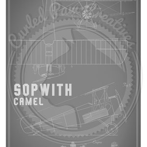 Sopwith Camel Blueprint Poster 11x18 Art Poster - by Wade Piche - Etsy