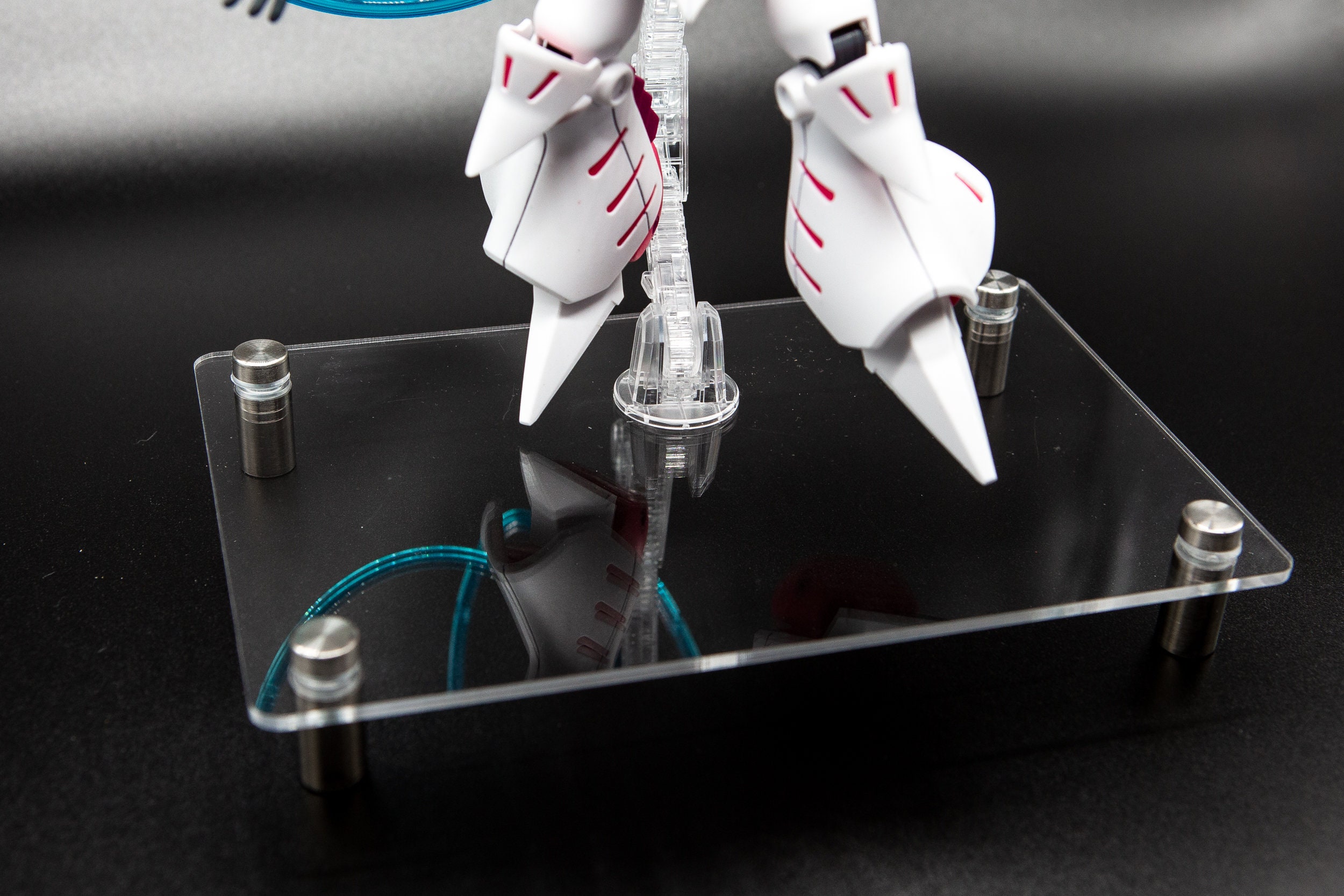 Large Gunpla Acrylic Display Base With Standoffs 1/100 and 1/144 MG HG ...