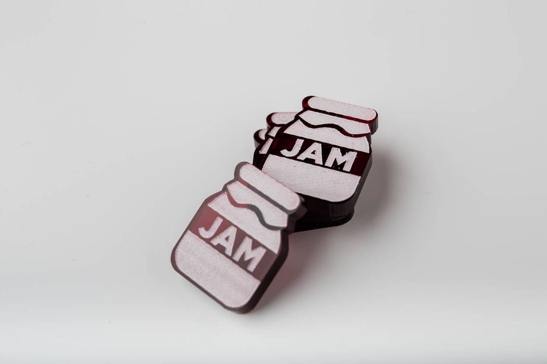 Acrylic Raspberry Jam Tokens - Etsy