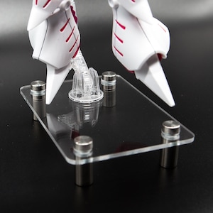 Gunpla Acrylic Display Base With Standoffs | 1/100 and 1/144 MG HG RG ...