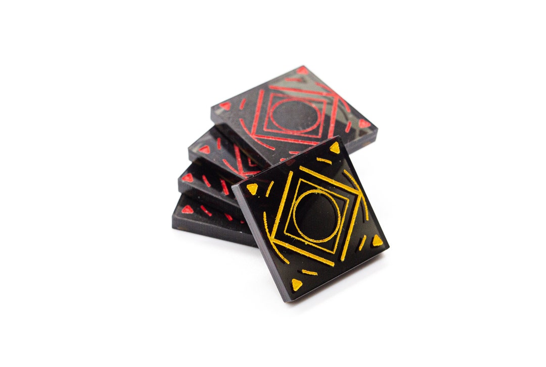 Acrylic Control Tokens - Etsy