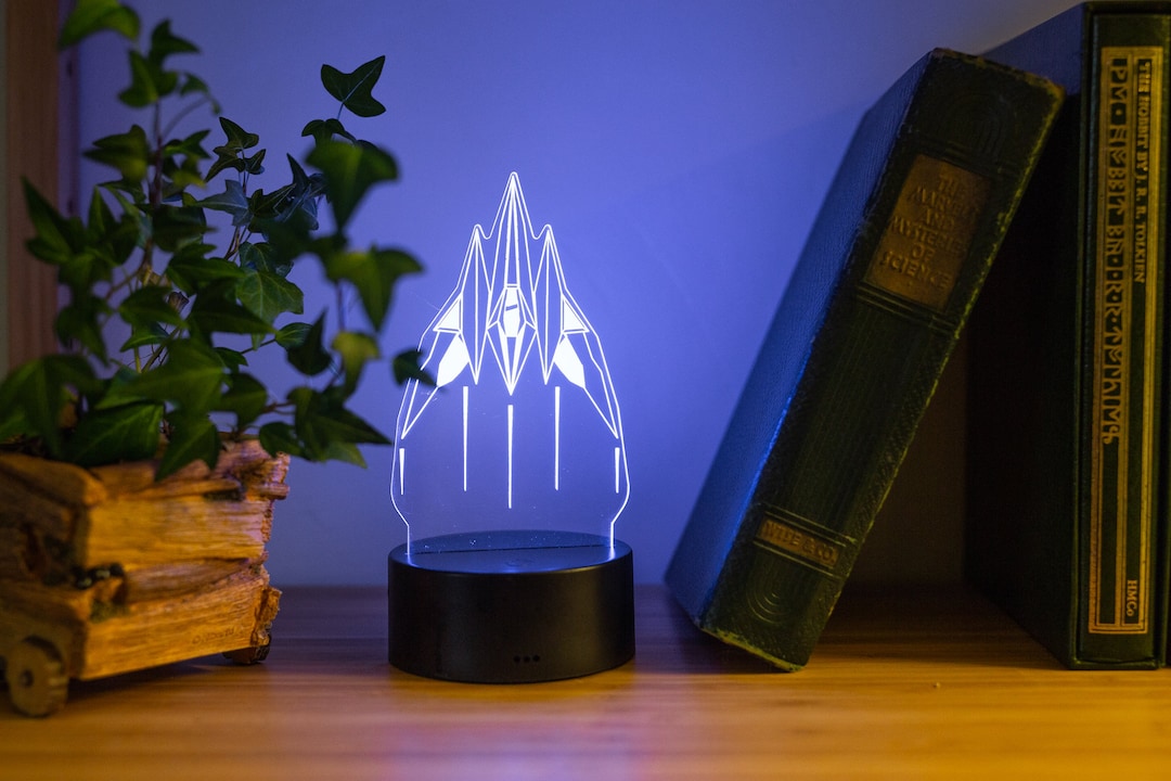 Star Fox Arwing Laser Cut LED Lamp - Etsy
