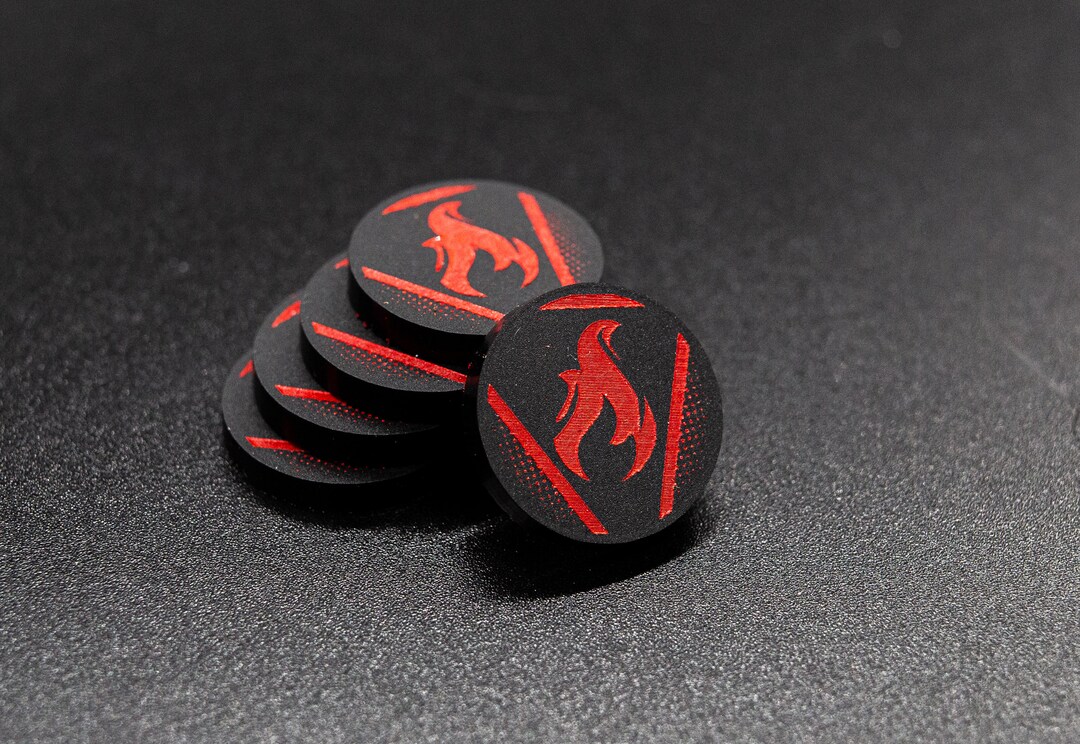 Acrylic Burn Token Set - MCP Crisis Protocol Compatible - Etsy