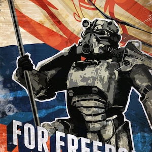 Fallout Brotherhood of Steel Inspired Propaganda Graphic Poster - Etsy
