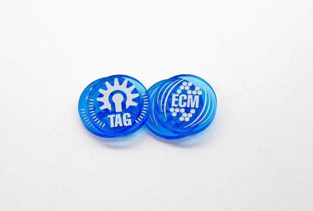 Acrylic Tag and Effect Token Set - Battletech Alpha Strike Compatible ...