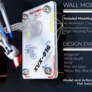 Premium Large Gunpla Acrylic Display Base With Standoffs | 1/100 and 1/ ...