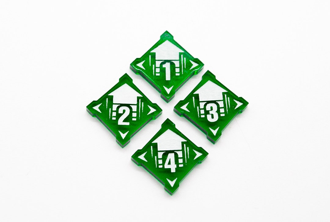 Acrylic Flight Path Marker Token Set - Battletech Alpha Strike ...