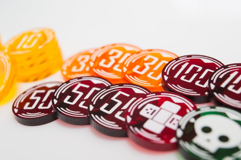 Acrylic Tokens Set - TCG Damage Counters Base Set - Etsy