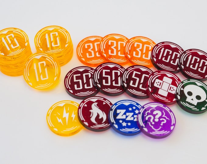 Damage Counters - Pokemon TCG - Damage Markers, Damage Tokens ...