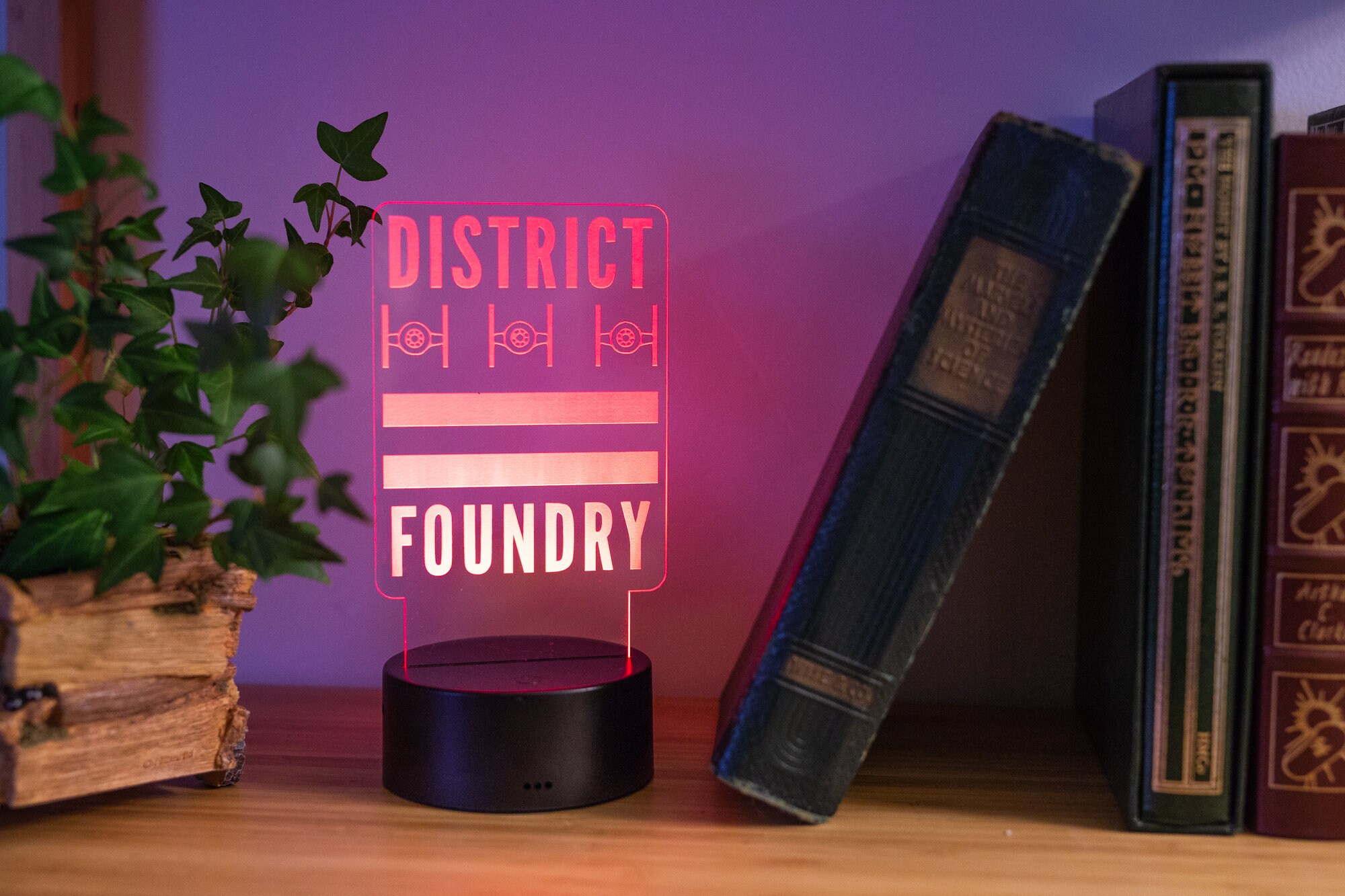 Custom Emblem Laser Cut LED Lamp | Etsy