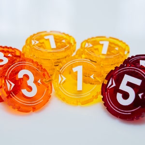 Acrylic Damage Counter Set - Etsy