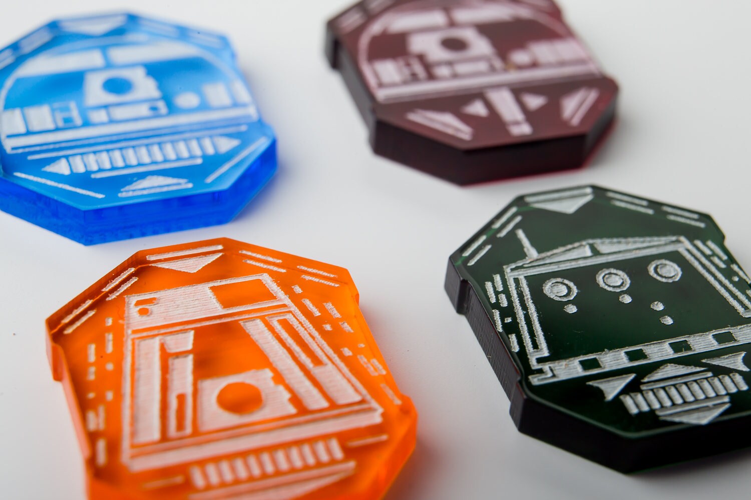 Acrylic Droid Reminder Token Set - Etsy