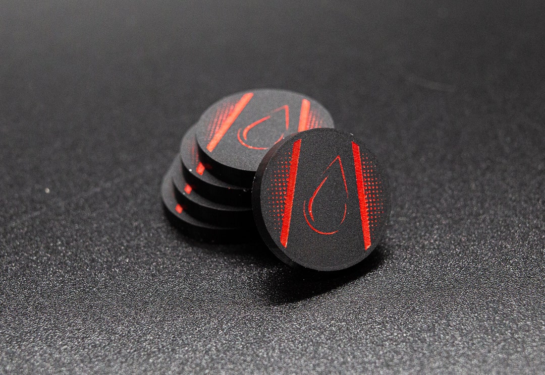 Acrylic Bleed Token Set - MCP Crisis Protocol Compatible - Etsy