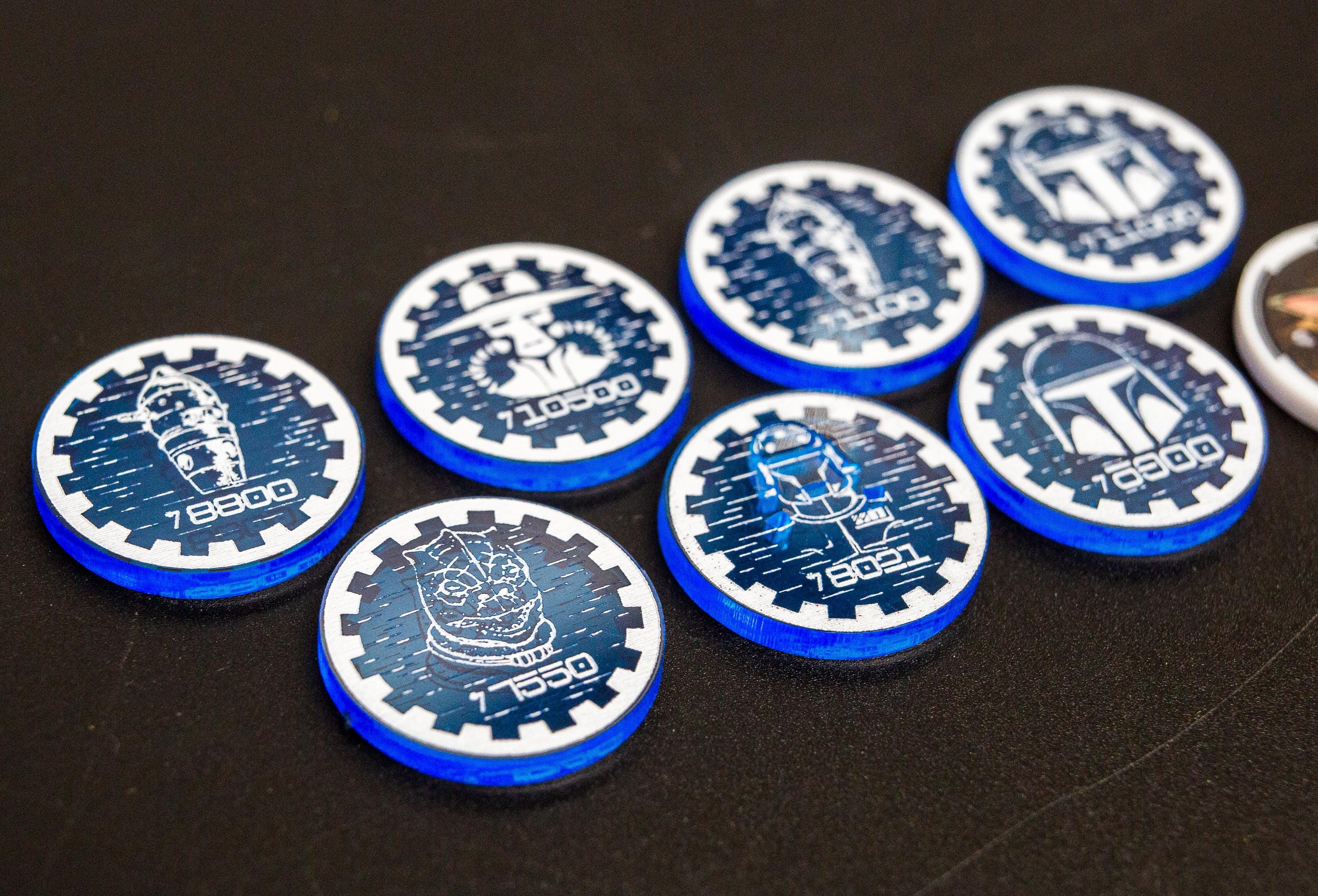 Acrylic Hologram Bounty Tokens Compatible for Legion - X-wing - and ...
