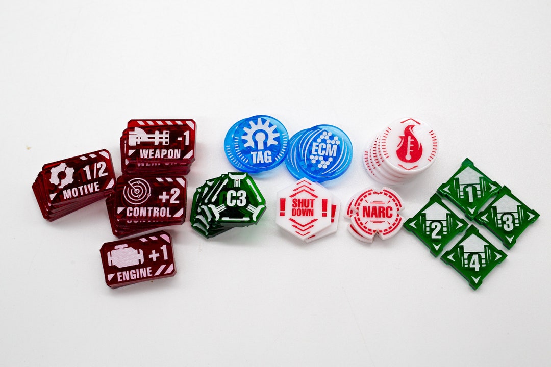 Acrylic Lance Token Set - Battletech Alpha Strike Compatible - Etsy