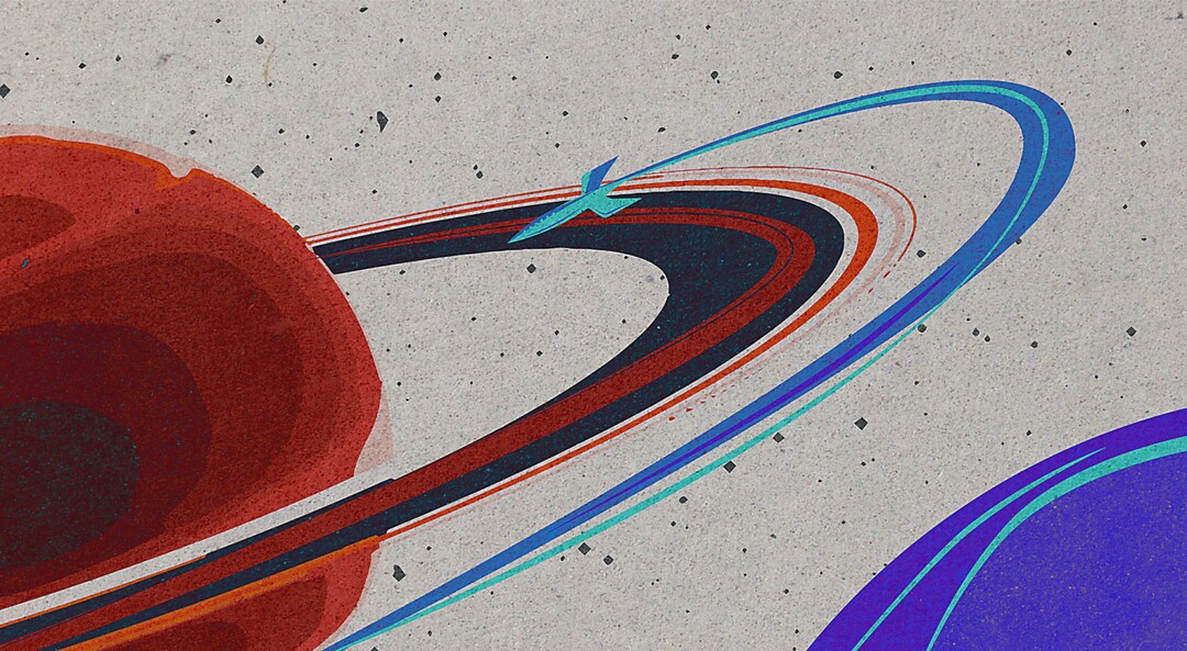 Adventure in Space Retro Poster - Etsy