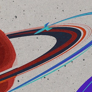 Adventure in Space Retro Poster - Etsy