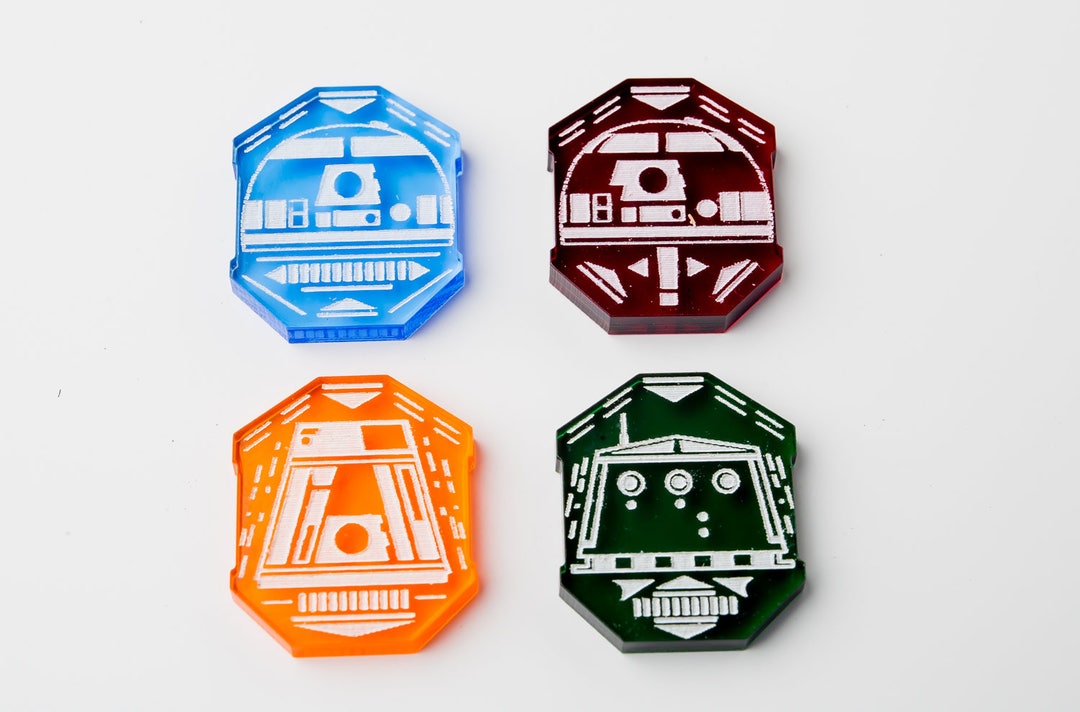 Acrylic Droid Reminder Token Set - Etsy