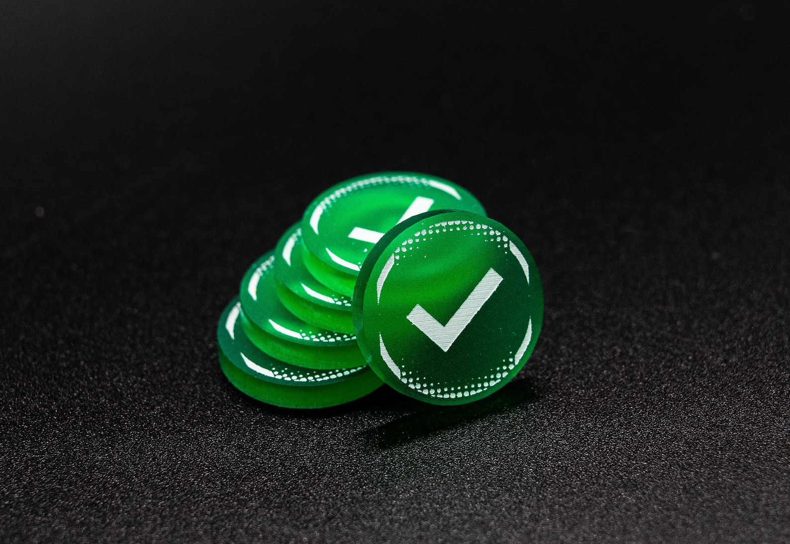 Acrylic Checkmark Token Set MCP Crisis Protocol Compatible - Etsy