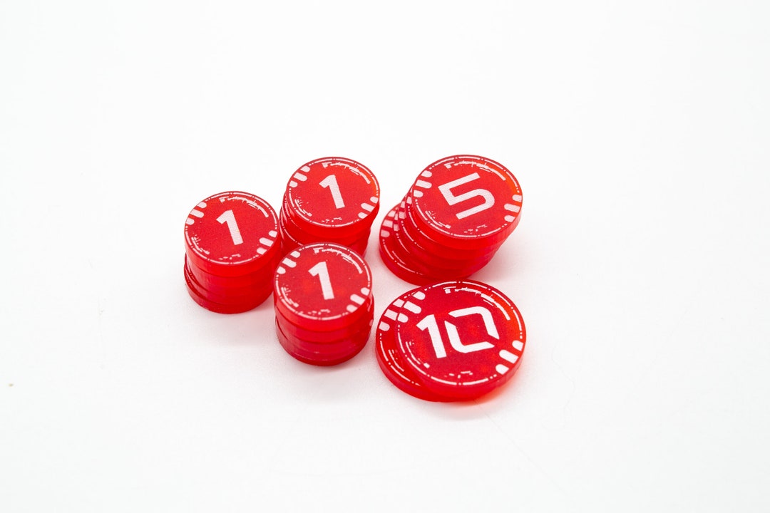 Premium Acrylic Damage Token Set - SW Unlimited TCG | CCG | Compatible ...