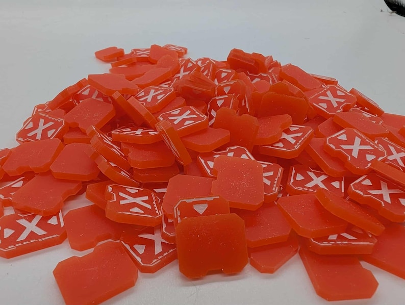 CLEARANCE Acrylic Tokens #3 - Etsy