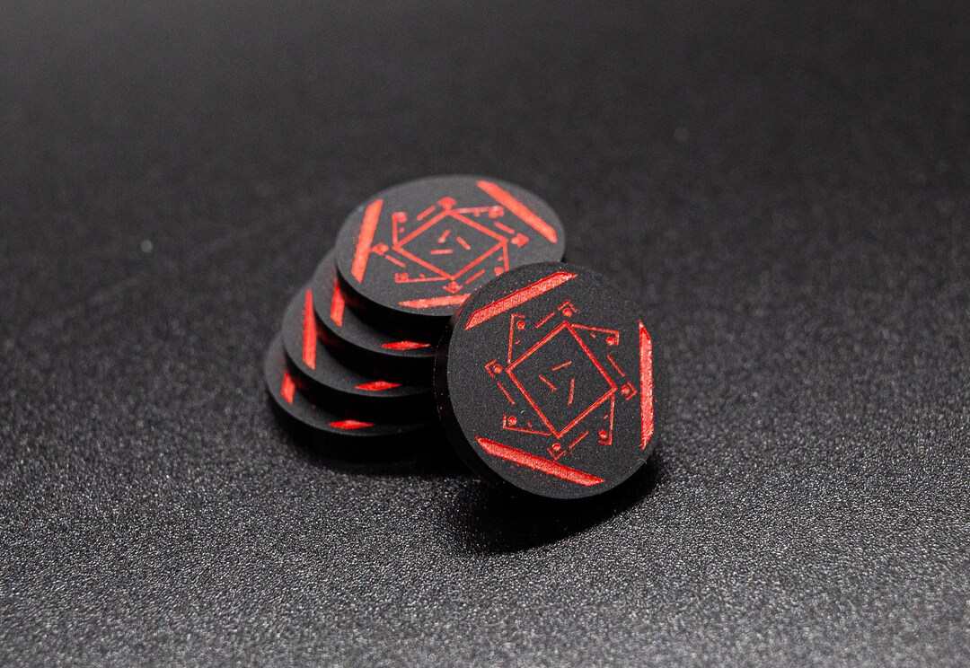 Acrylic Hex Token Set - MCP Crisis Protocol Compatible - Etsy