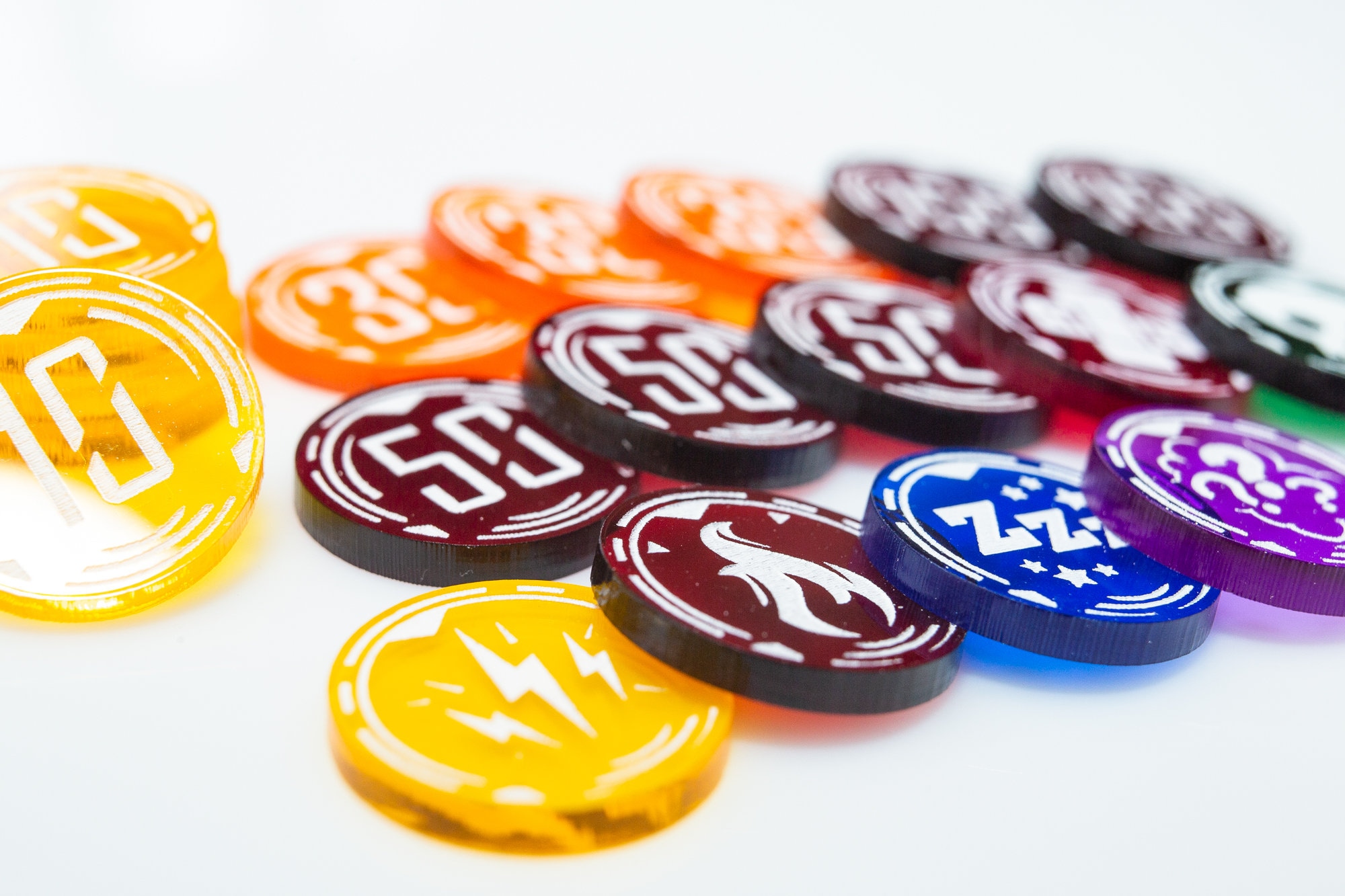 Acrylic Tokens Set TCG Damage Counters - Etsy