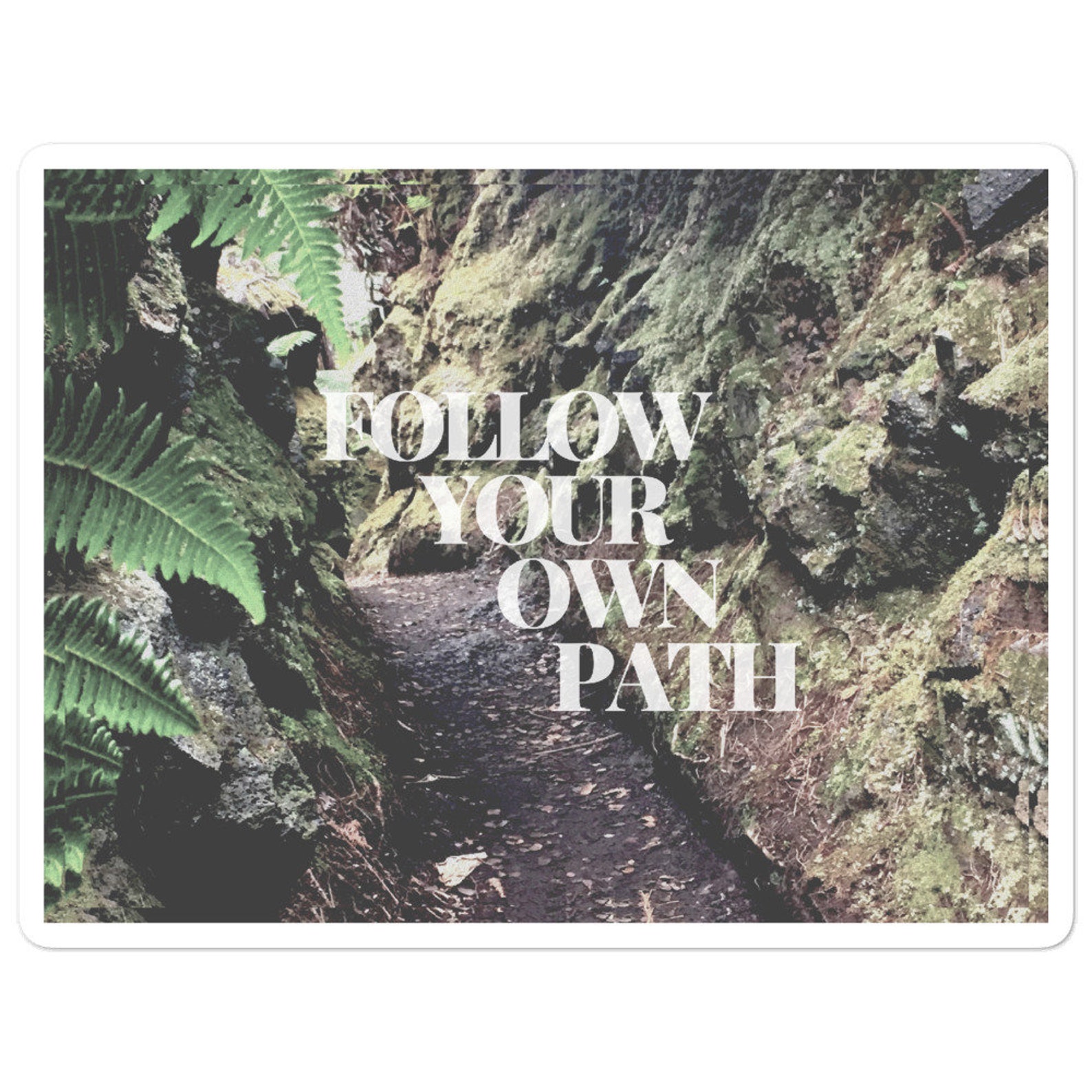 Follow Your Own Path Inspirational Bubble-Free Stickers | Etsy
