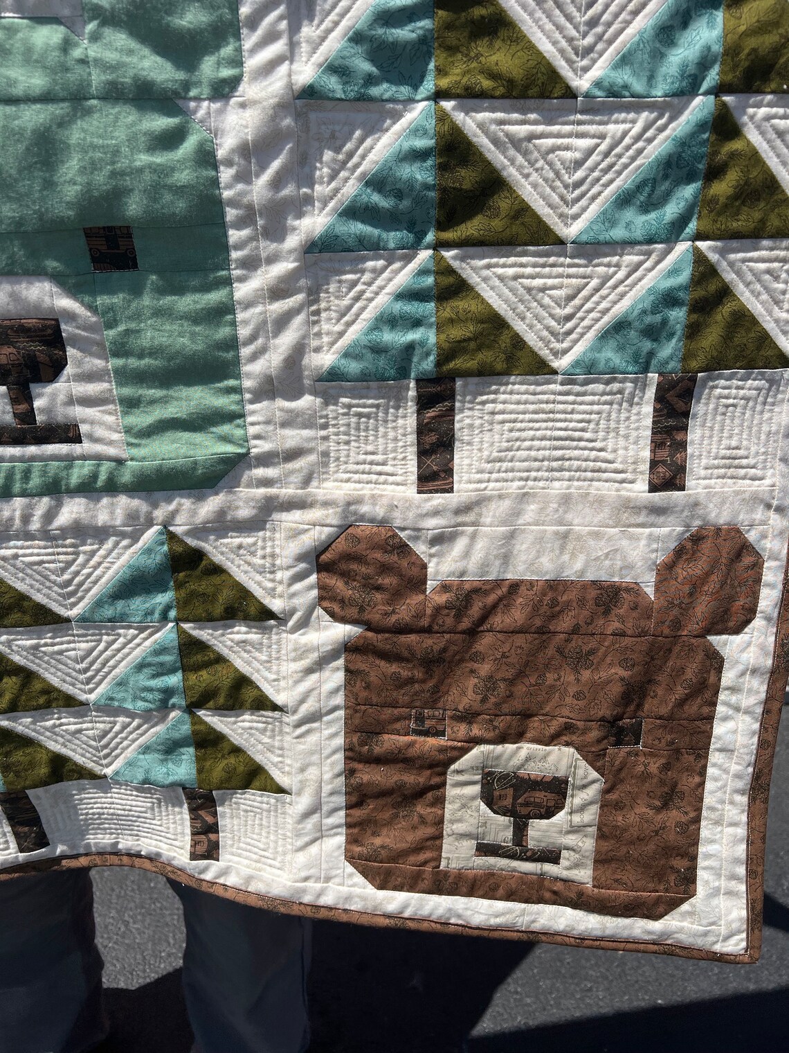 Baby Quilt Bears in the Forest Baby Quilt BQ-43 - Etsy