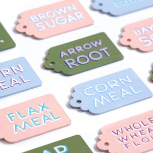 Kitchen Ingredients Wooden Tag Labels - Etsy