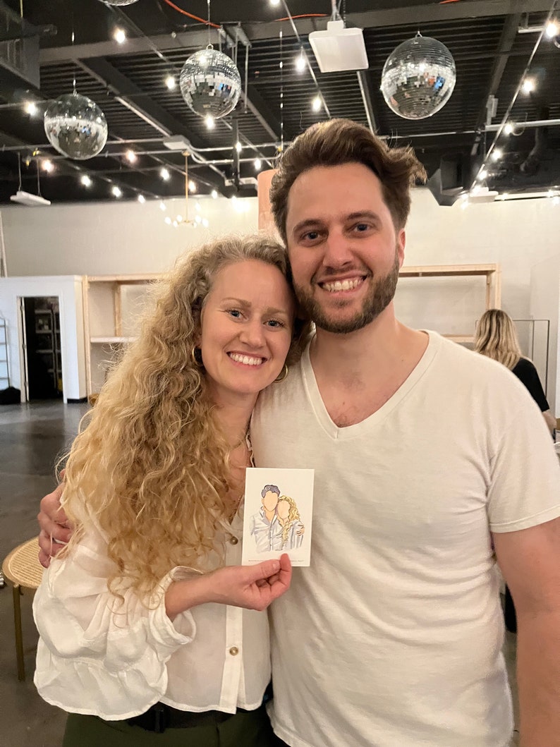 Live Art Portrait Painting at Your Wedding & Events - Etsy