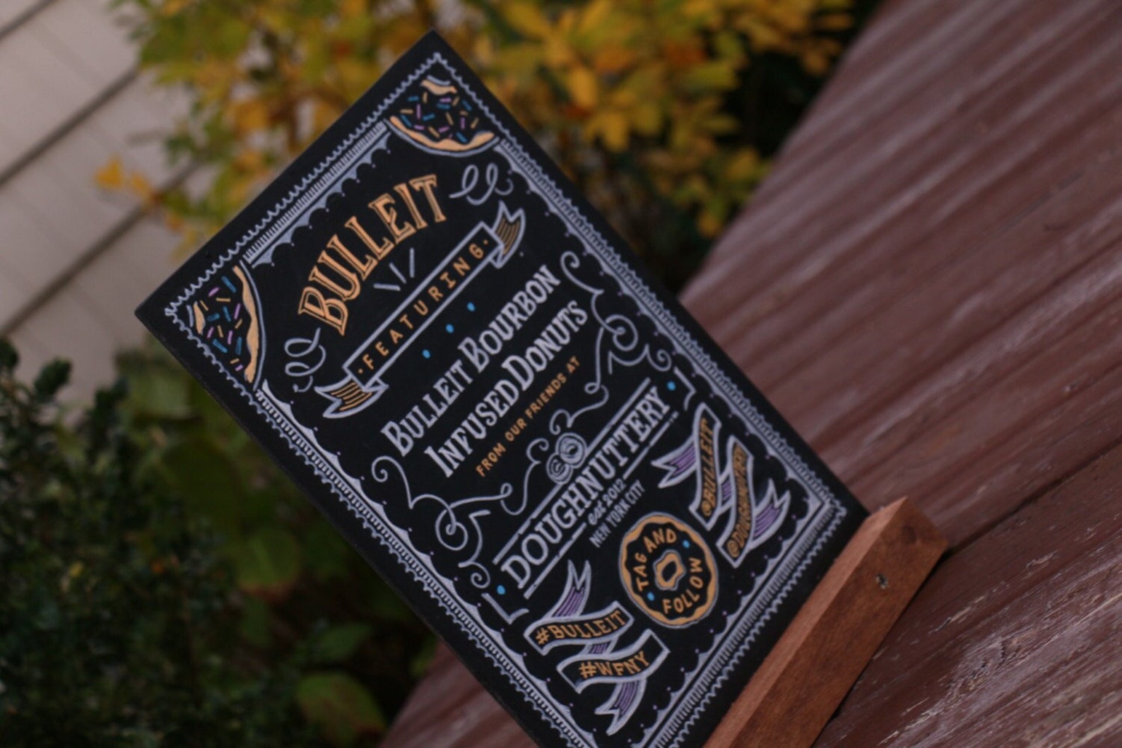 Self Standing Chalkboard Menu for Table Top or Bar - Etsy