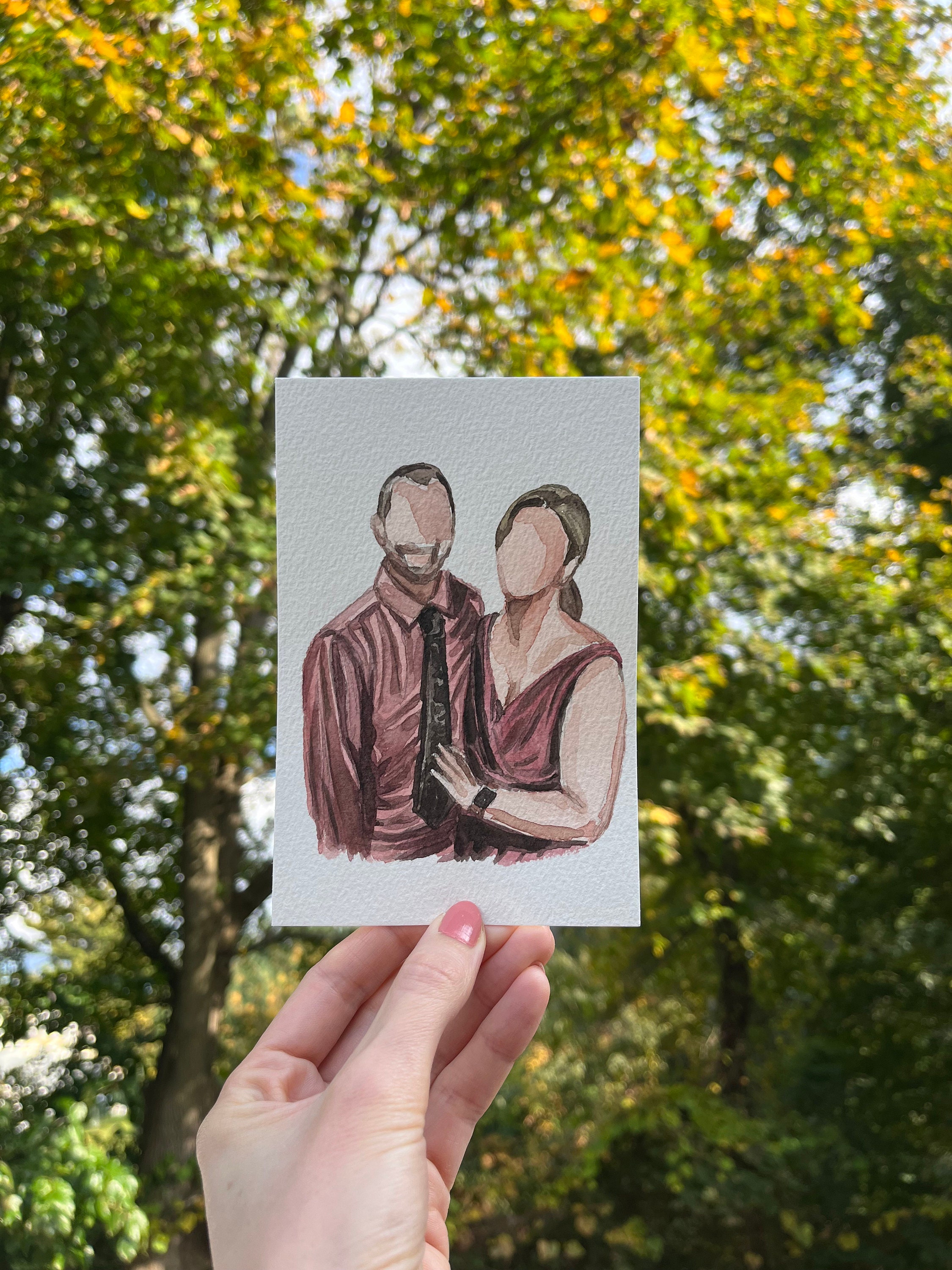 Live Art Portrait Painting at Your Wedding & Events - Etsy