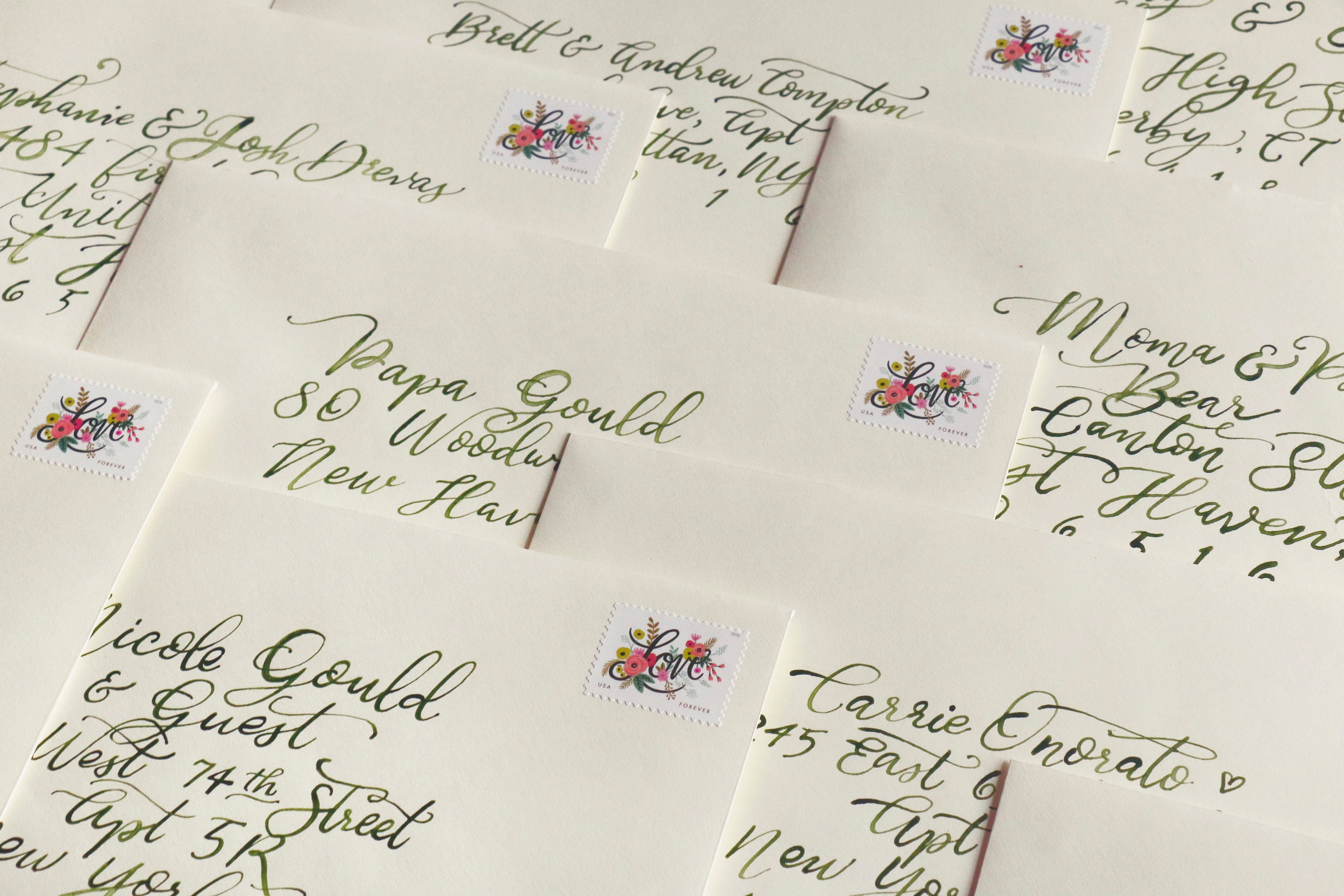Hand Lettered Calligraphy Invitations - Etsy