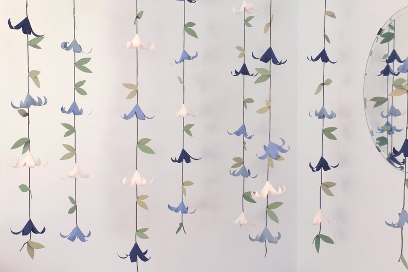 Paper Lily Flower Garland priced per strand | Etsy