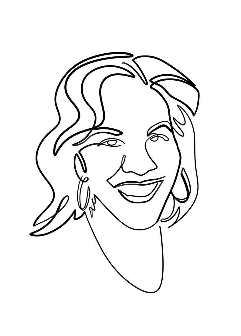 Line Drawing Portraits - Live Event Art - Etsy