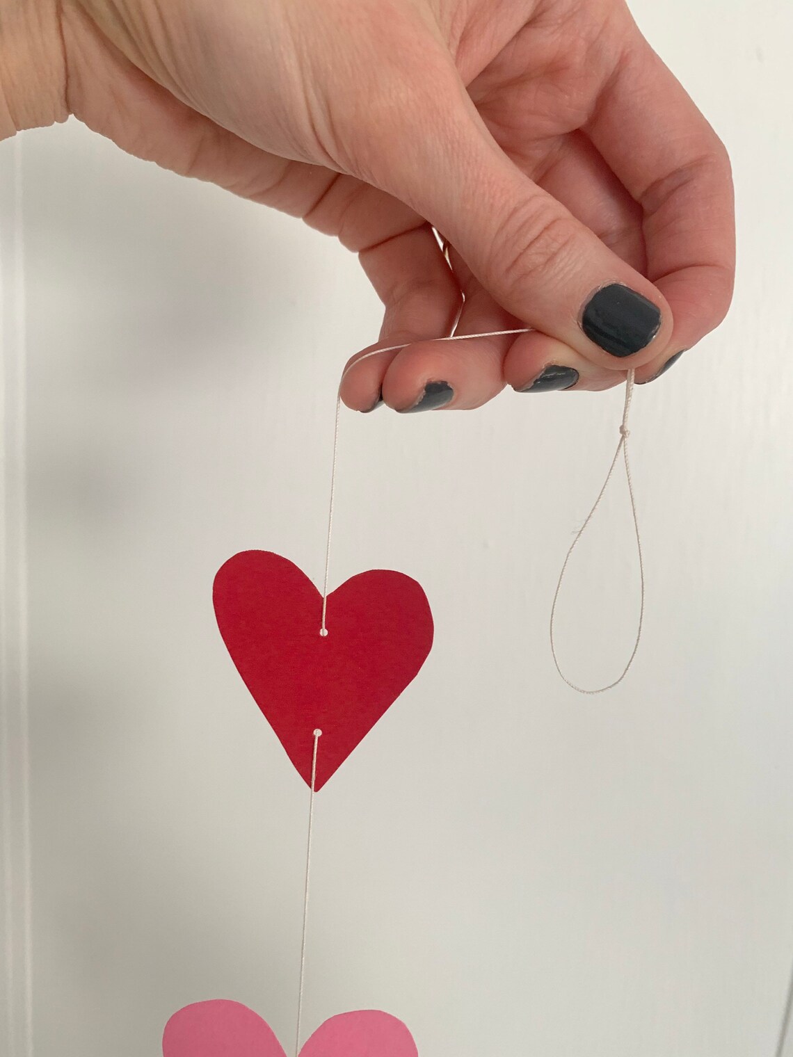 Paper Heart Garland on a String for Decoration or Back Drops - Etsy