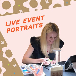 Guest Portraits at Your Event (worldwide Travel) - Etsy