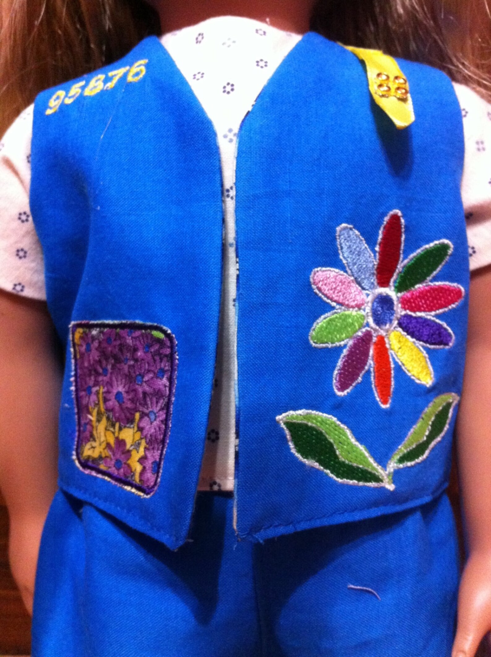 Daisy Girl Scout Uniform for American Girl Size Dolls. Includes Vest ...