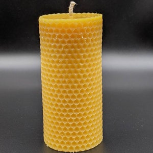Beeswax Candles , Honeycomb Pattern, Templar Pillar, 100% Pure Beeswax ...