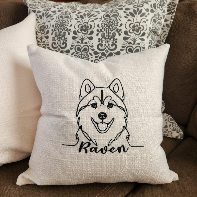 Husky Pillow - Etsy
