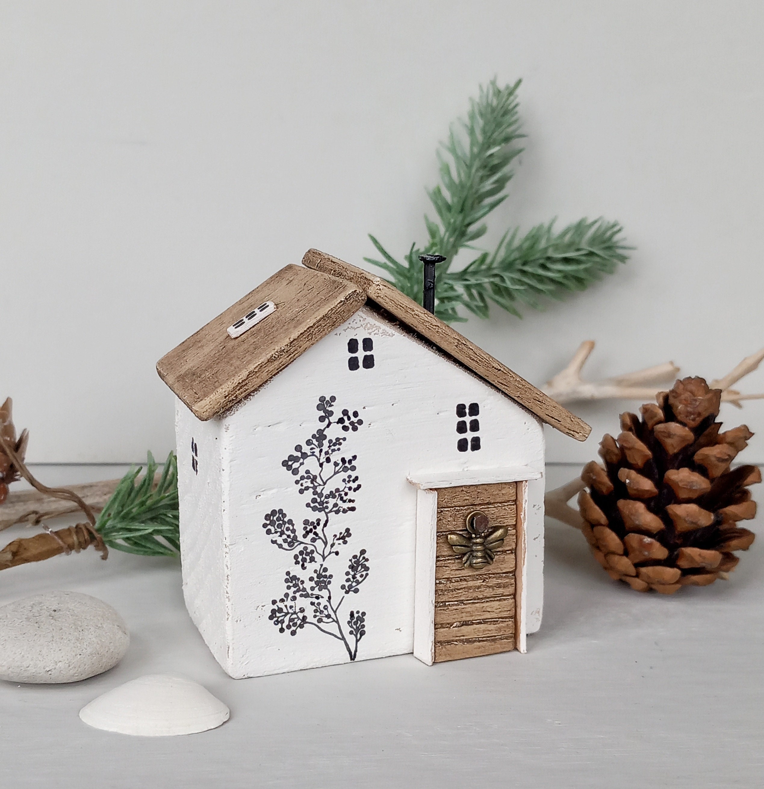 Beehive Cottage, Wooden House Miniature - Etsy